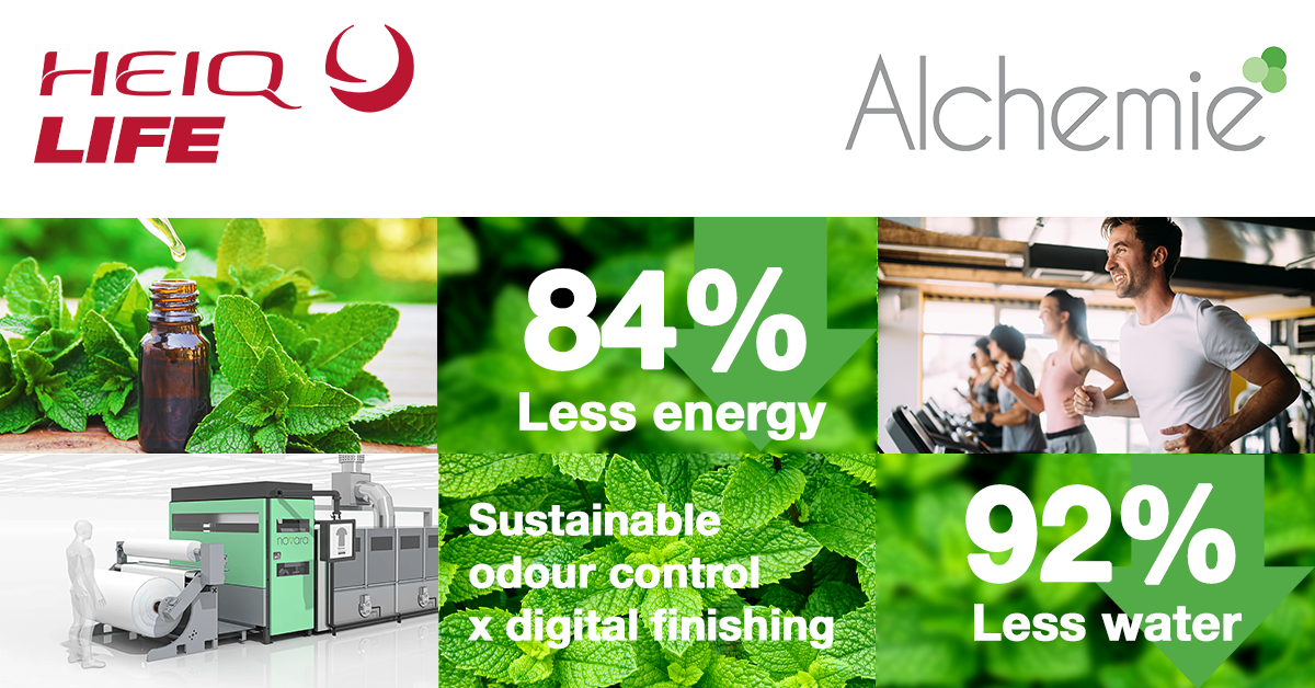 Alchemie Technology and HeiQ transform the sustainability of odour ...
